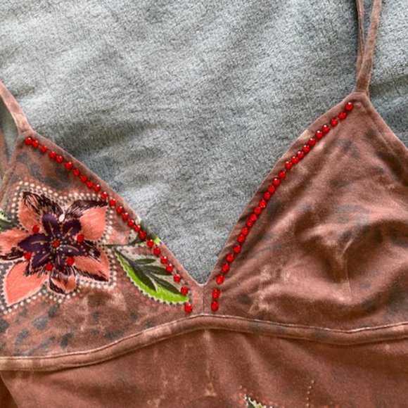 Amor & Psyche | Dresses | Amor Psyche Strap Dress Rhinestones Sequins ...